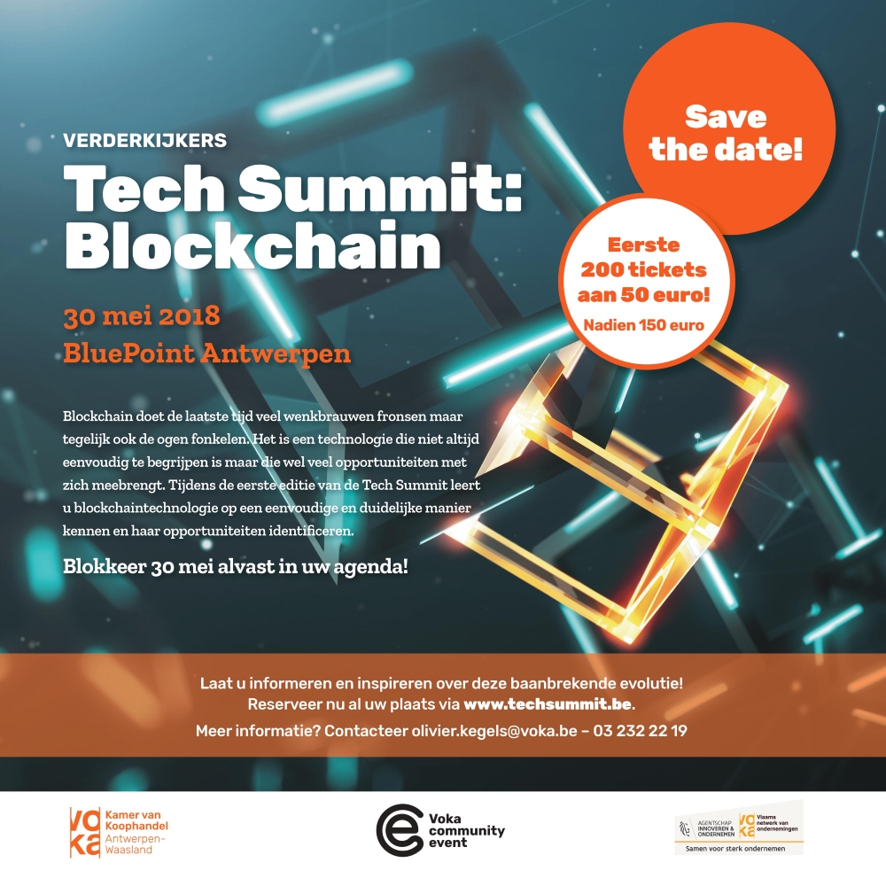 Verderkijkers - Tech Summit Blockchain | VLAIO